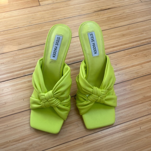 Steve Madden | Shoes | Neon Yellow Heels | Poshmark